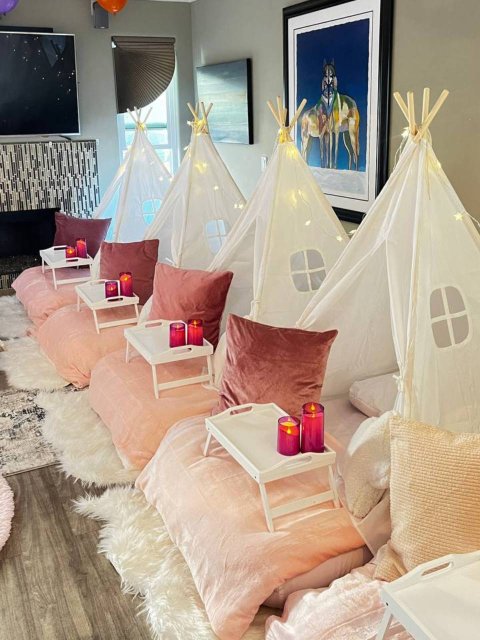 Teepee Sleepover Party Rentals in Los Angeles | Picnic Makers