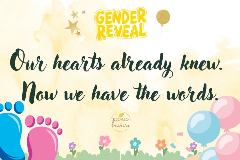 150 Heartfelt Gender Reveal Quotes | Picnic Makers