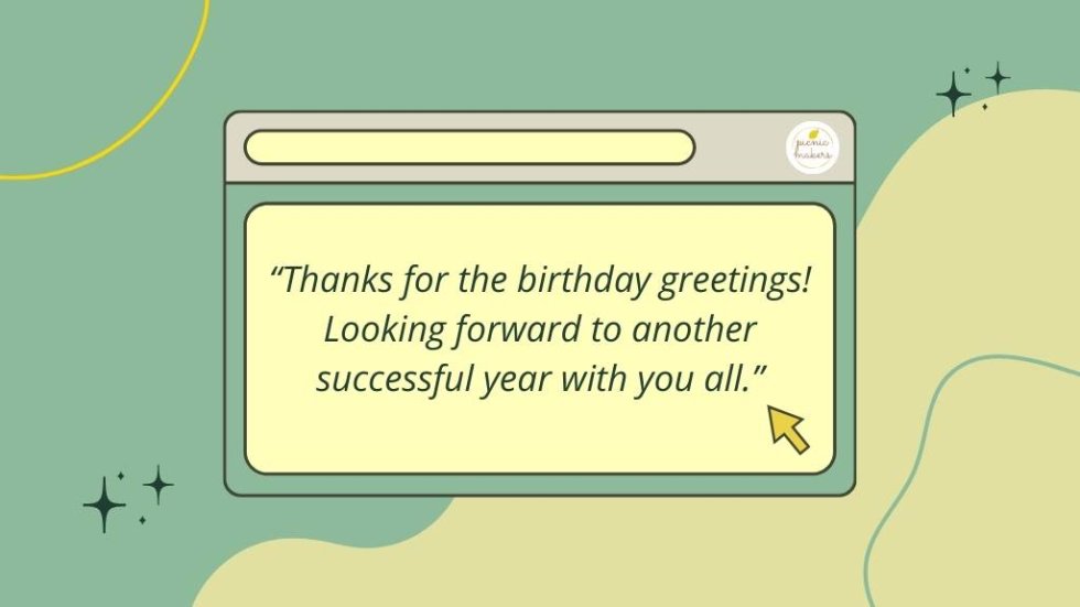 Stylish Ways to Say Thank You for Birthday Wishes | Picnic Makers